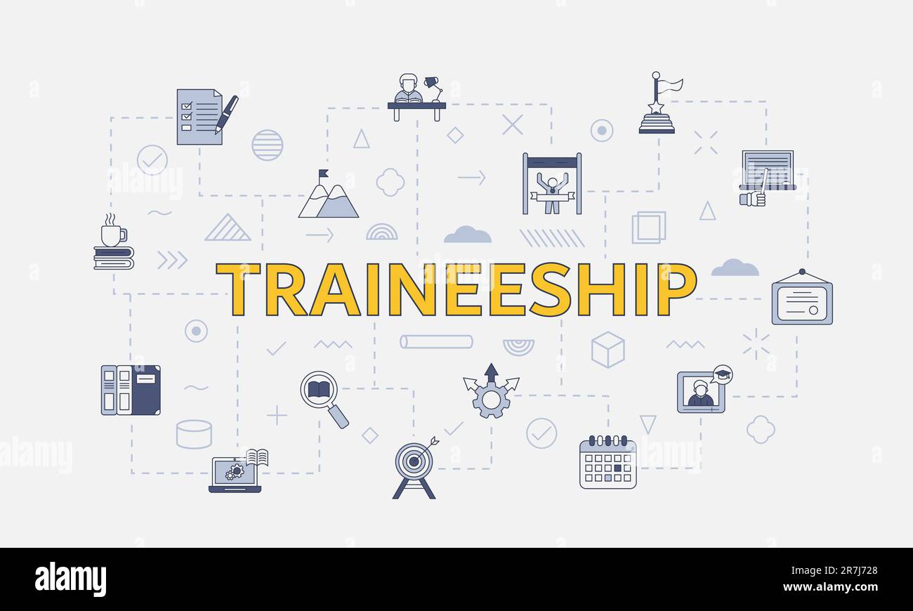 Internship concept icon student hi-res stock photography and images - Alamy