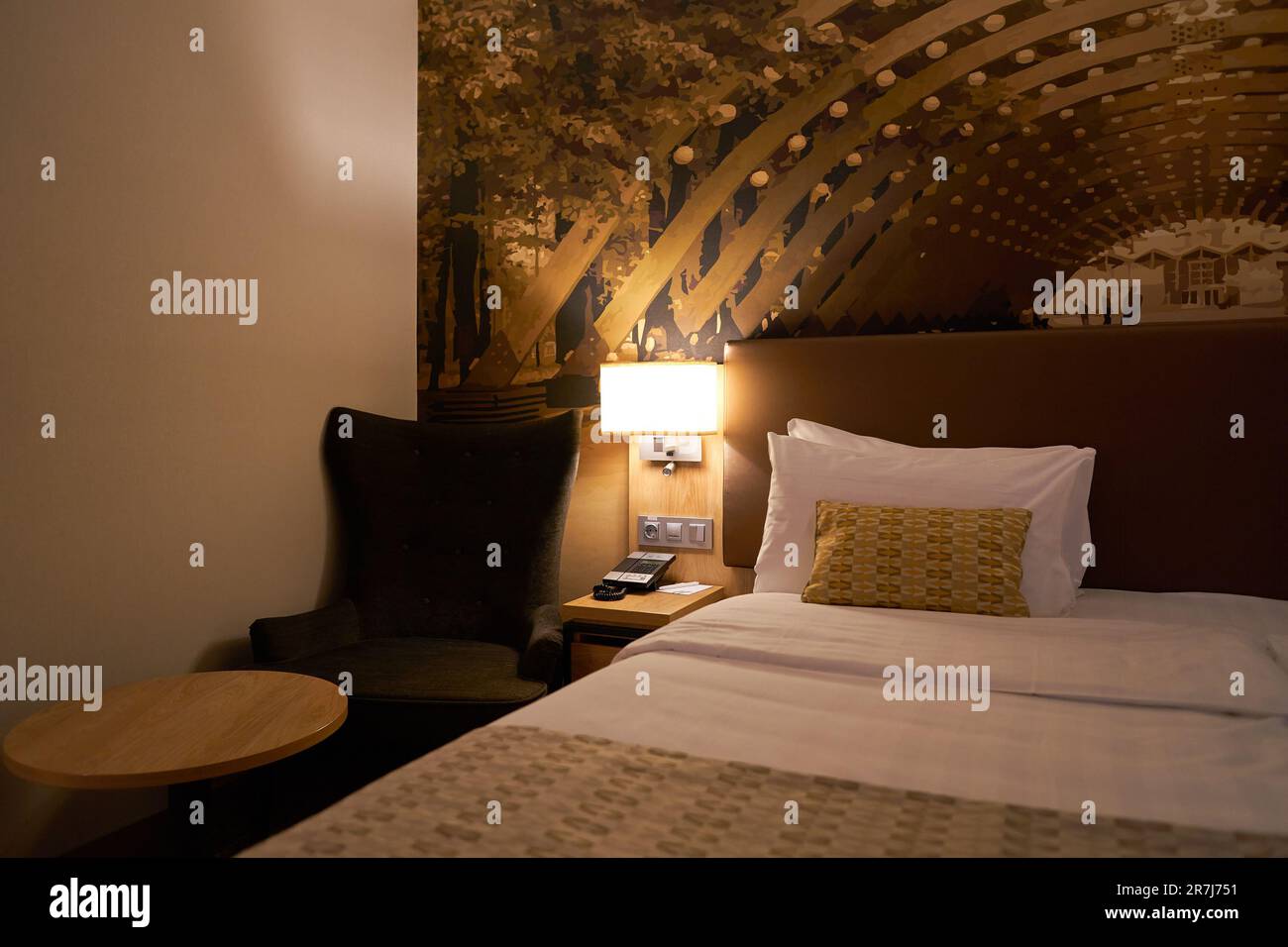 MOSCOW, RUSSIA - CIRCA JANUARY, 2023: interior shot of standard room ...