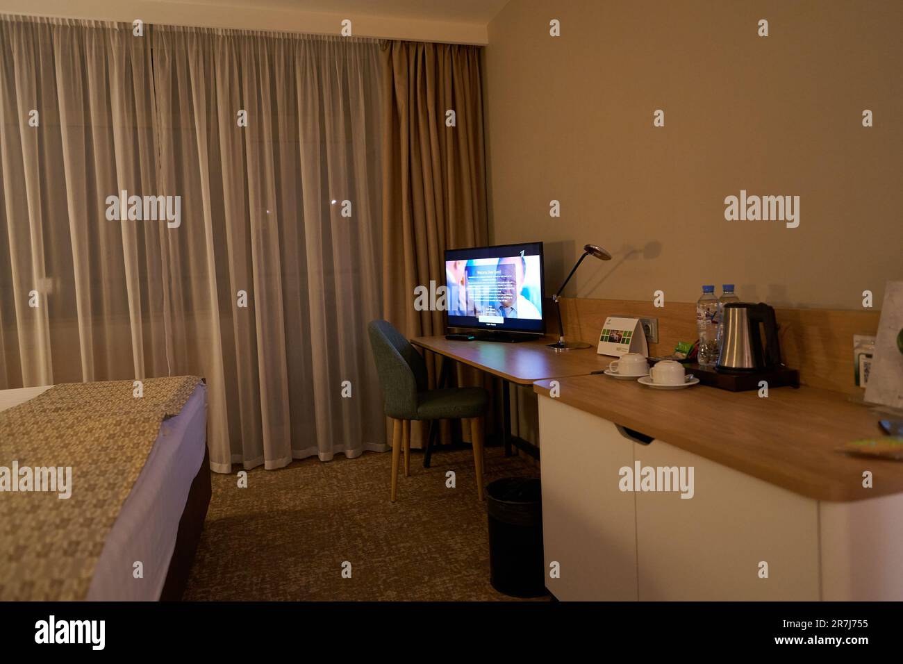 MOSCOW, RUSSIA - CIRCA JANUARY, 2023: interior shot of standard room ...