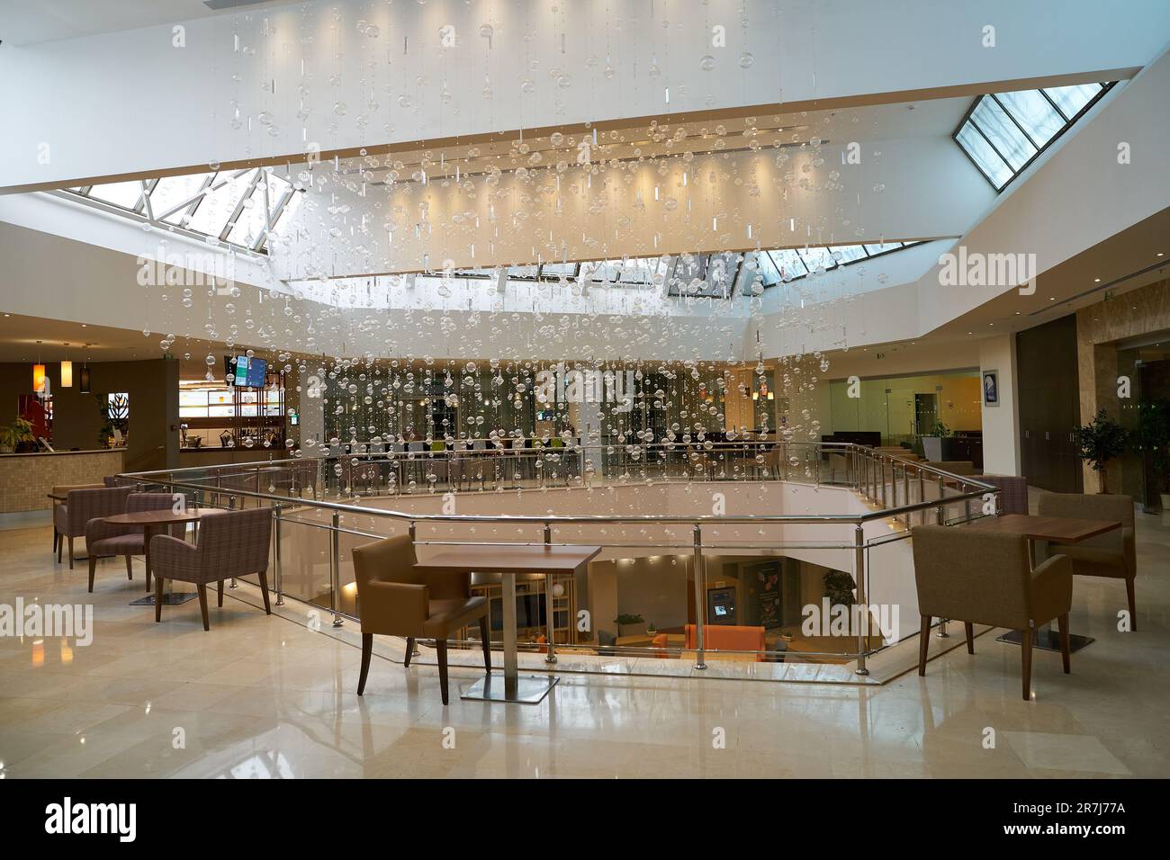 MOSCOW, RUSSIA - CIRCA JANUARY, 2023: interior shot of Holiday Inn ...