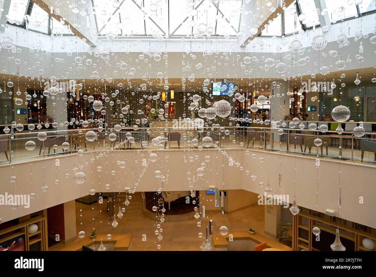 MOSCOW, RUSSIA - CIRCA JANUARY, 2023: interior shot of Holiday Inn ...