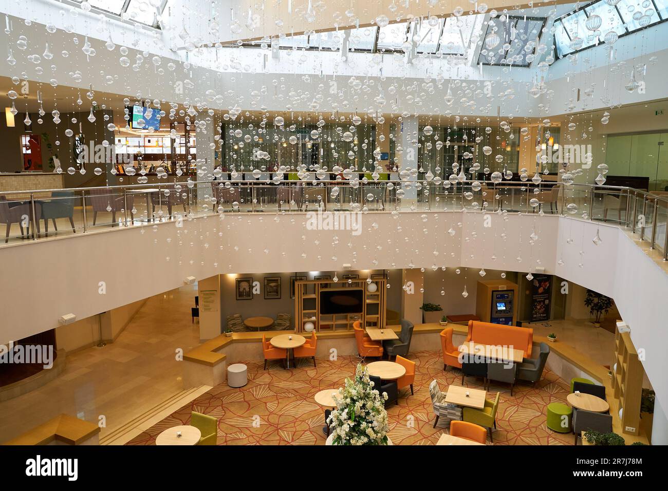 MOSCOW, RUSSIA - CIRCA JANUARY, 2023: interior shot of Holiday Inn ...
