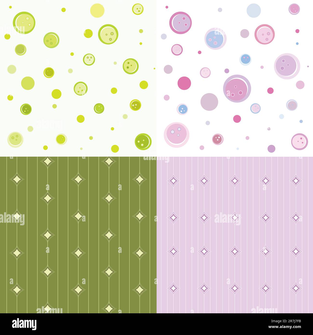 Vector set of colorful seamless pattern Stock Vector Image & Art - Alamy
