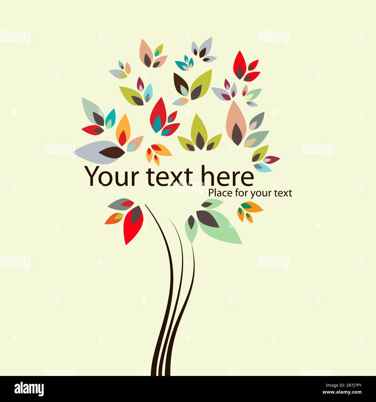 Light colored leafs Stock Vector Images - Alamy