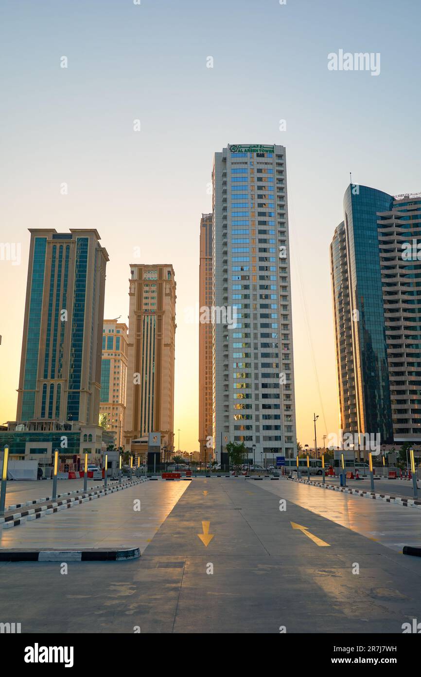 DOHA, QATAR - CIRCA MARCH, 2023: street level view of Doha Stock Photo ...