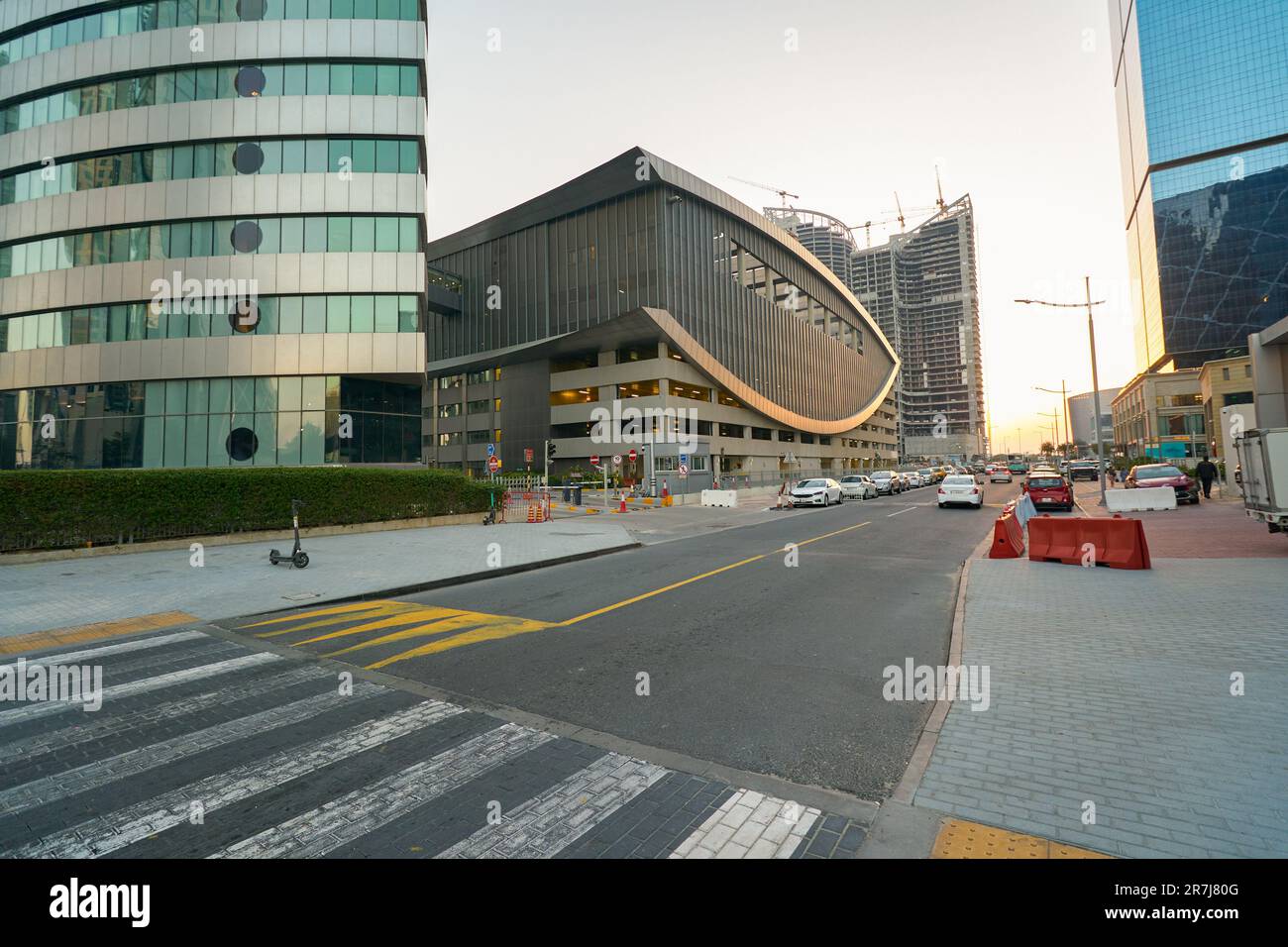 DOHA, QATAR - CIRCA MARCH, 2023: street level view of Doha Stock Photo ...