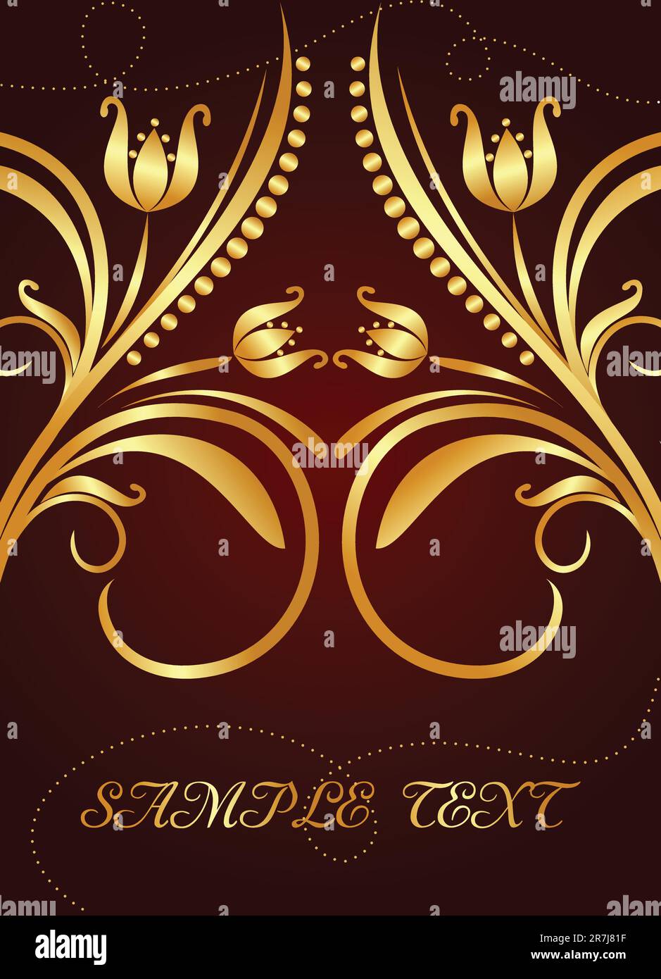 Gold background for design of cards and invitation. Vector Stock Vector ...