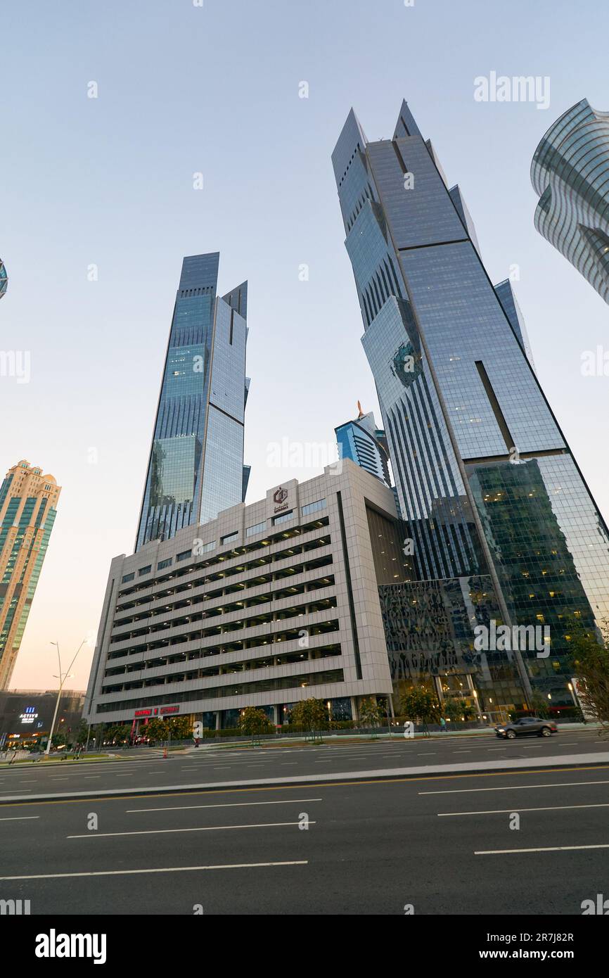 DOHA, QATAR - CIRCA MARCH, 2023: street level view of Doha Stock Photo ...