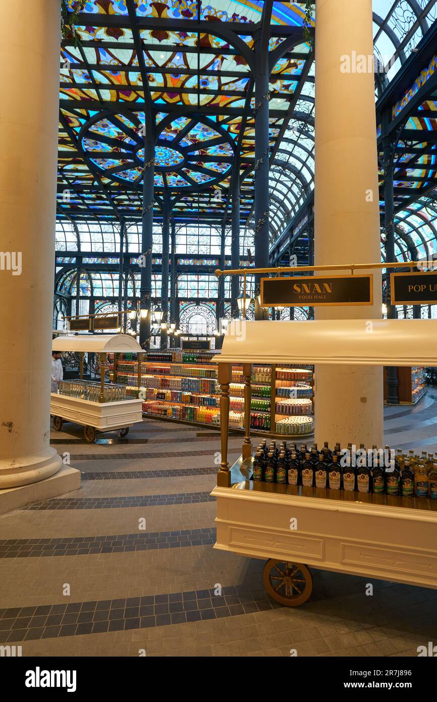DOHA, QATAR - CIRCA MARCH, 2023: interior shot of SNAN Food Hall in ...