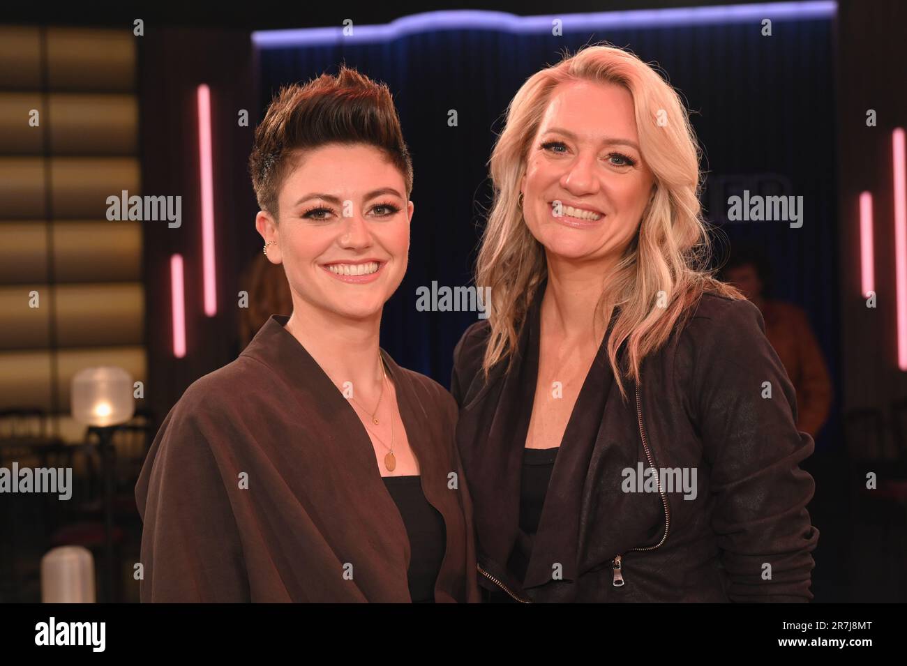 Cologne, Germany. 15th June, 2023. Comedienne Tahnee and singer ...