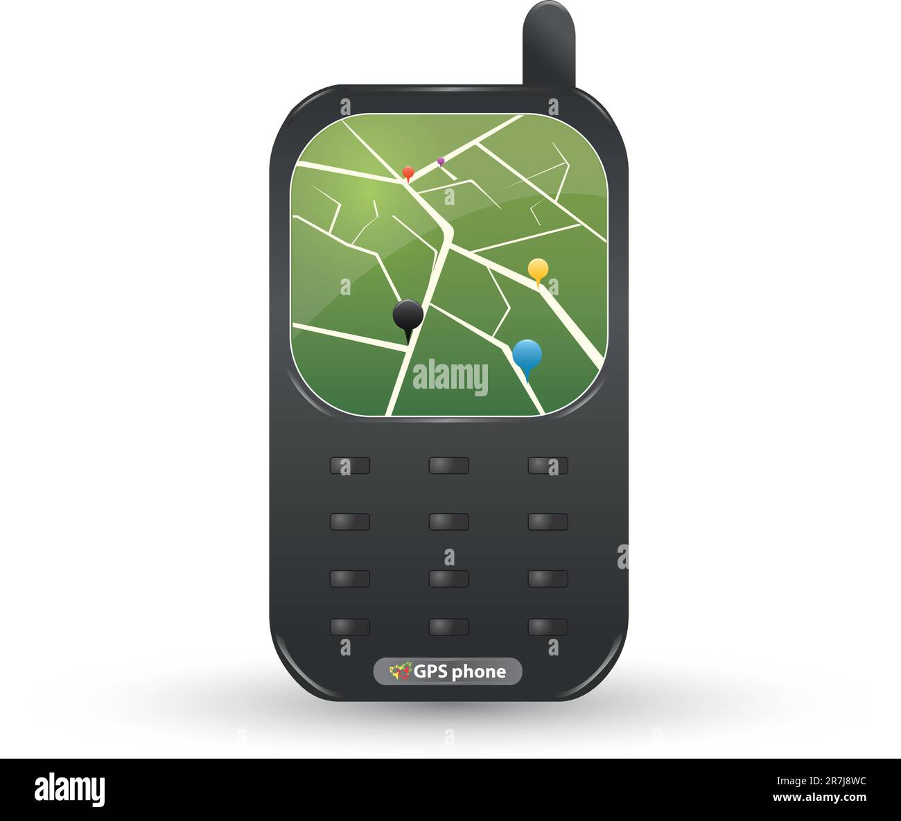 Phone find my device Stock Vector Images - Alamy