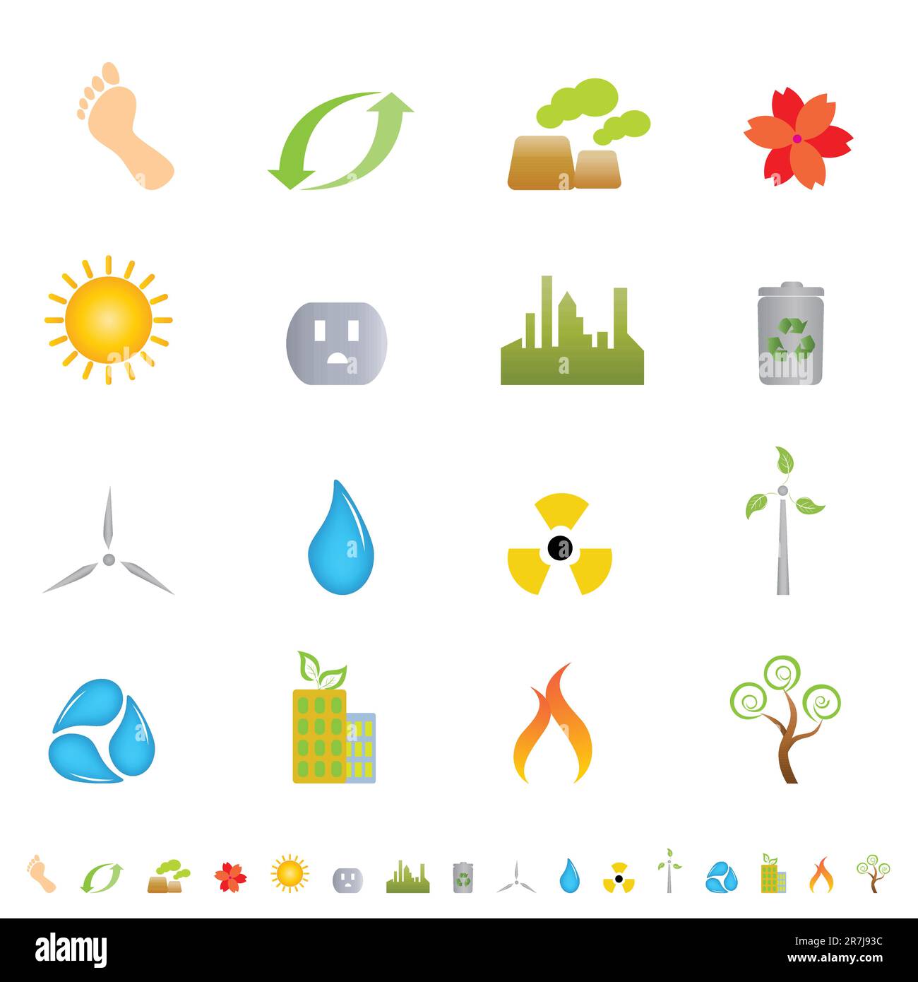 Clipart illustration environment Cut Out Stock Images & Pictures - Alamy