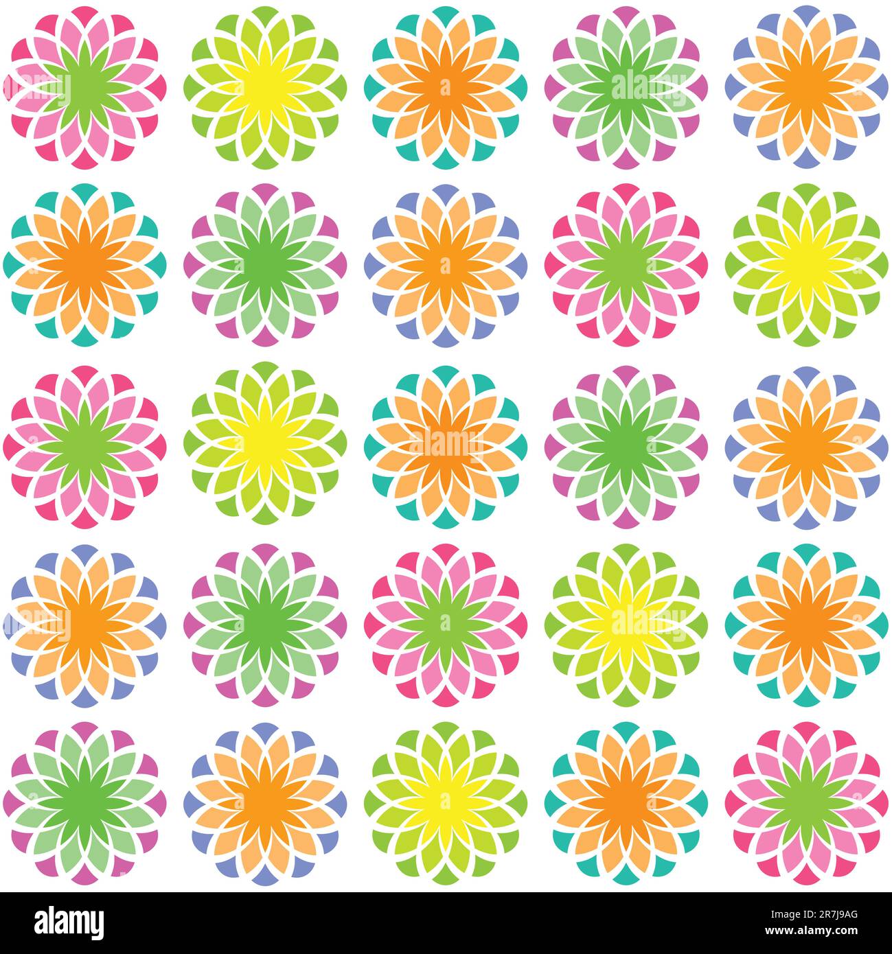 Floral variation Stock Vector Images - Alamy