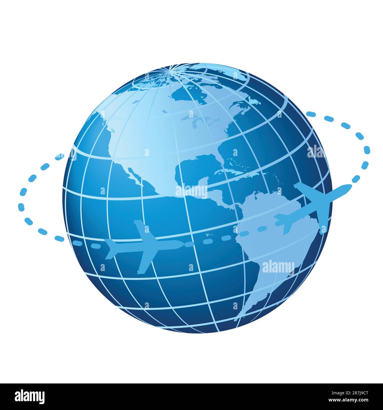 Globe plane clipart hi-res stock photography and images - Alamy