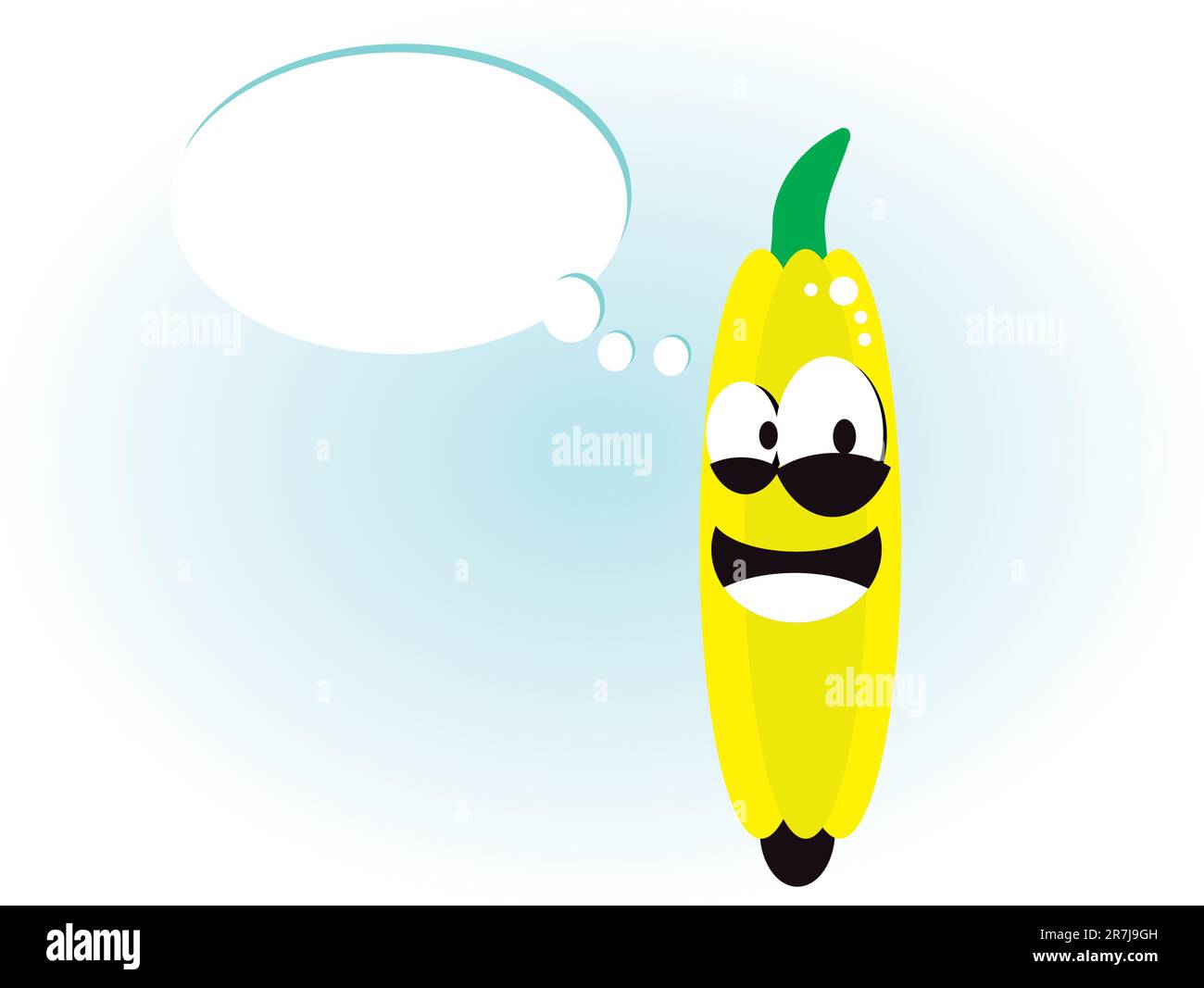 Cheerful Cartoon banana talking Stock Vector Image & Art - Alamy