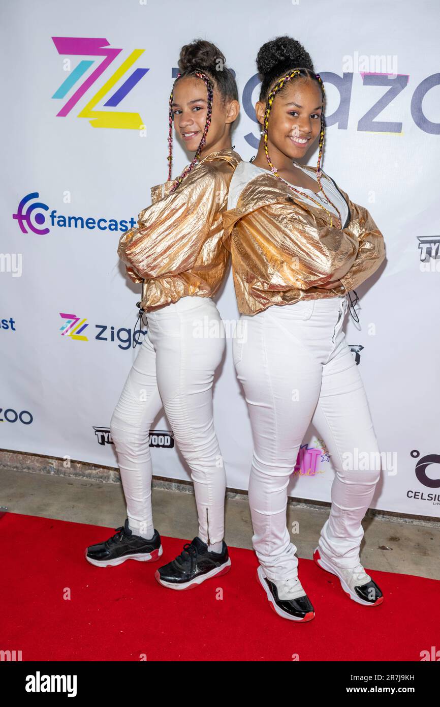 Los Angeles, USA. 15th June, 2023. Singers Ariella Bird and Aviana Bird ...