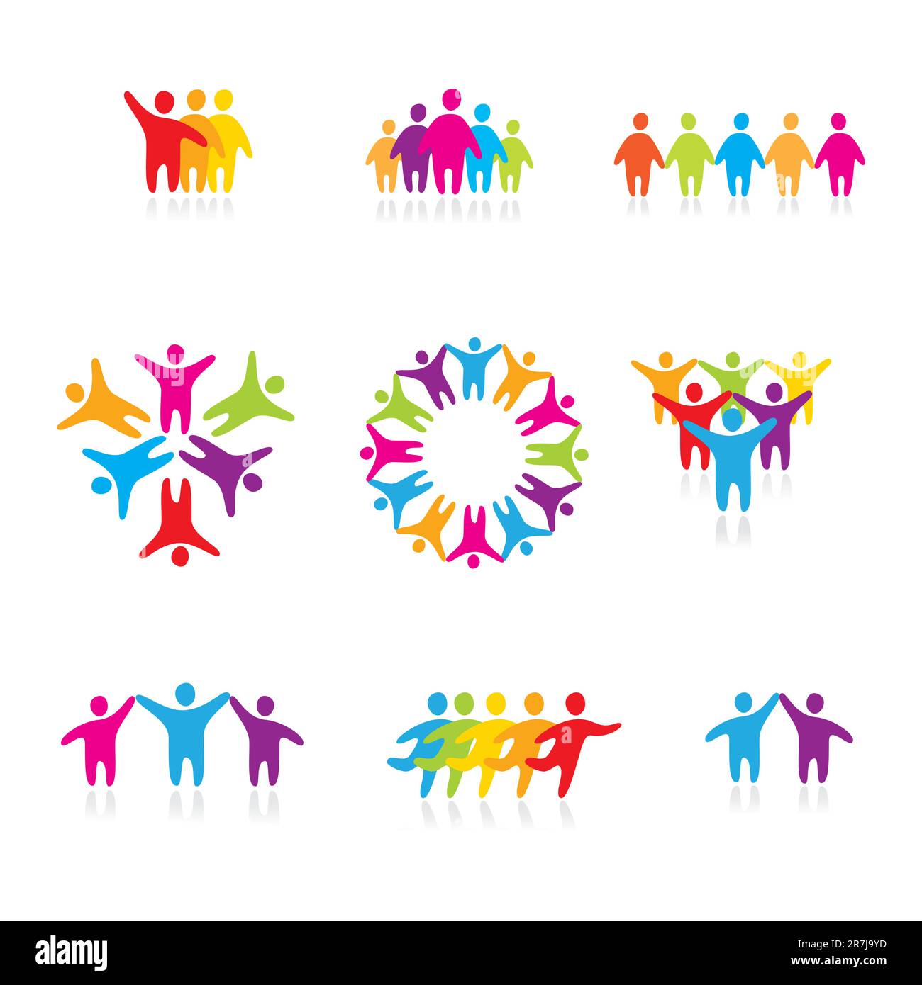 set of icons - a successful team Stock Vector Image & Art - Alamy