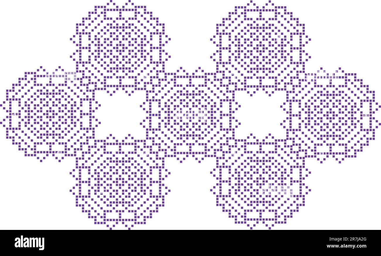 pattern to crochet - vector Stock Vector Image & Art - Alamy