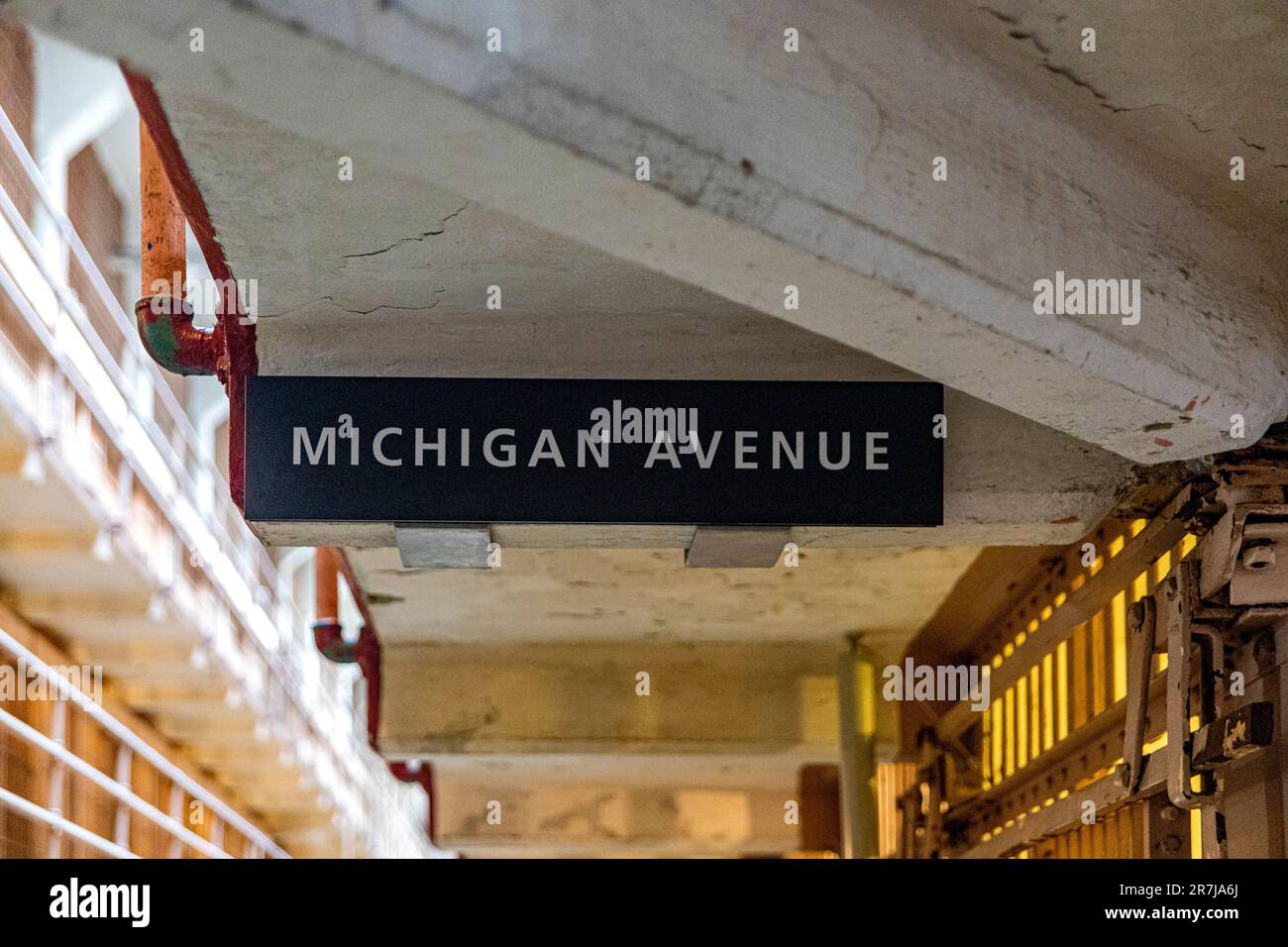 Michigan Avenue of the maximum security federal prison of Alcatraz ...