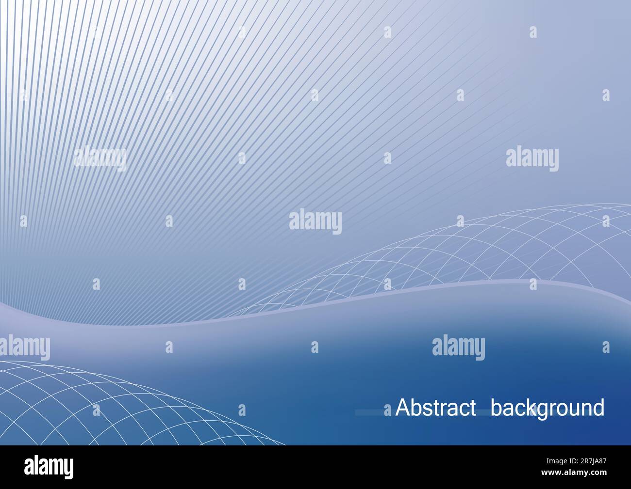 Illustration the blue abstract background for design business card and ...