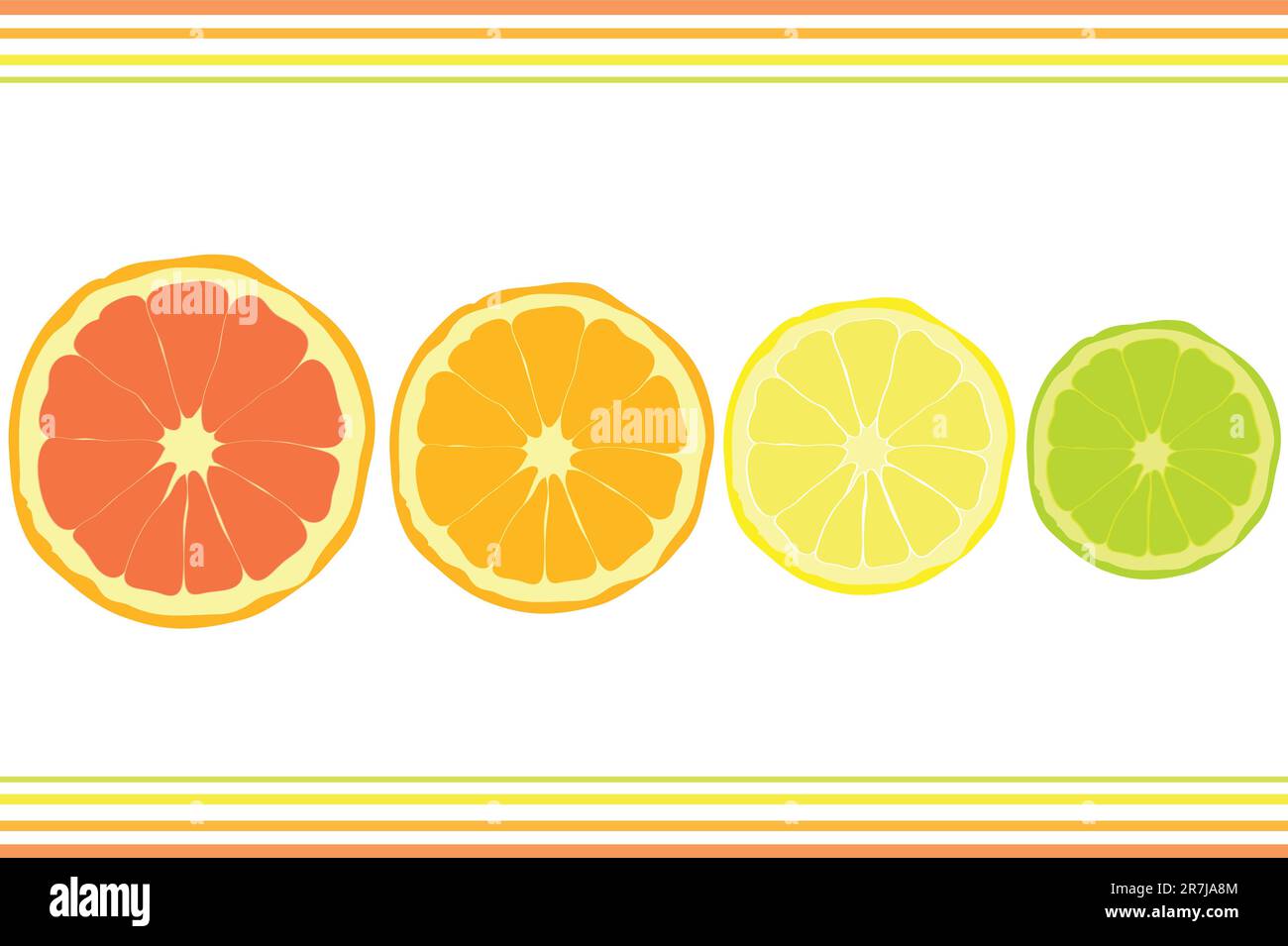 Fresh yellow lemon lime Stock Vector Images - Alamy