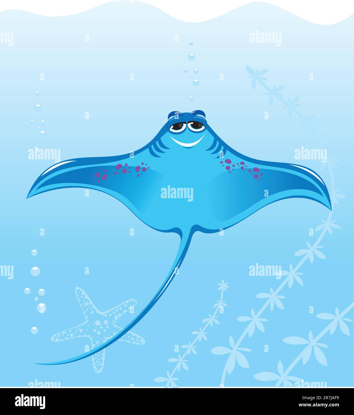 Red sea sting ray Stock Vector Images - Alamy