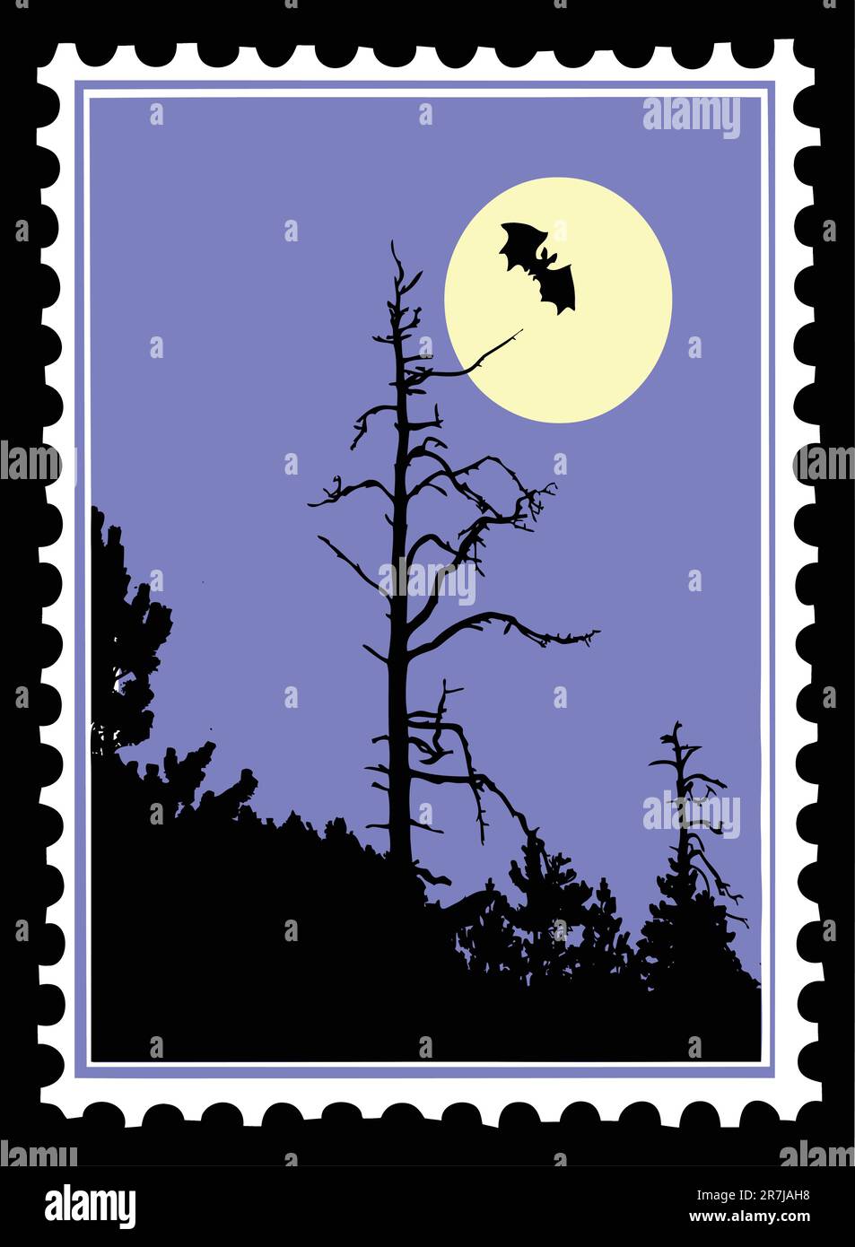 Bat frame silhouette on Stock Vector Images - Alamy