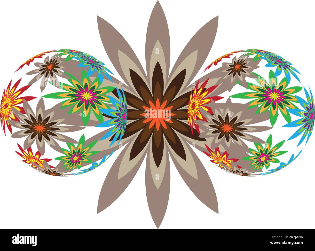 The glass spheres with spring flowers Stock Vector Image & Art - Alamy