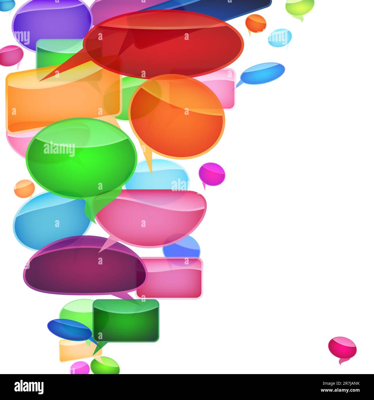 Speech bubbles of traditional and original forms Stock Vector Image ...