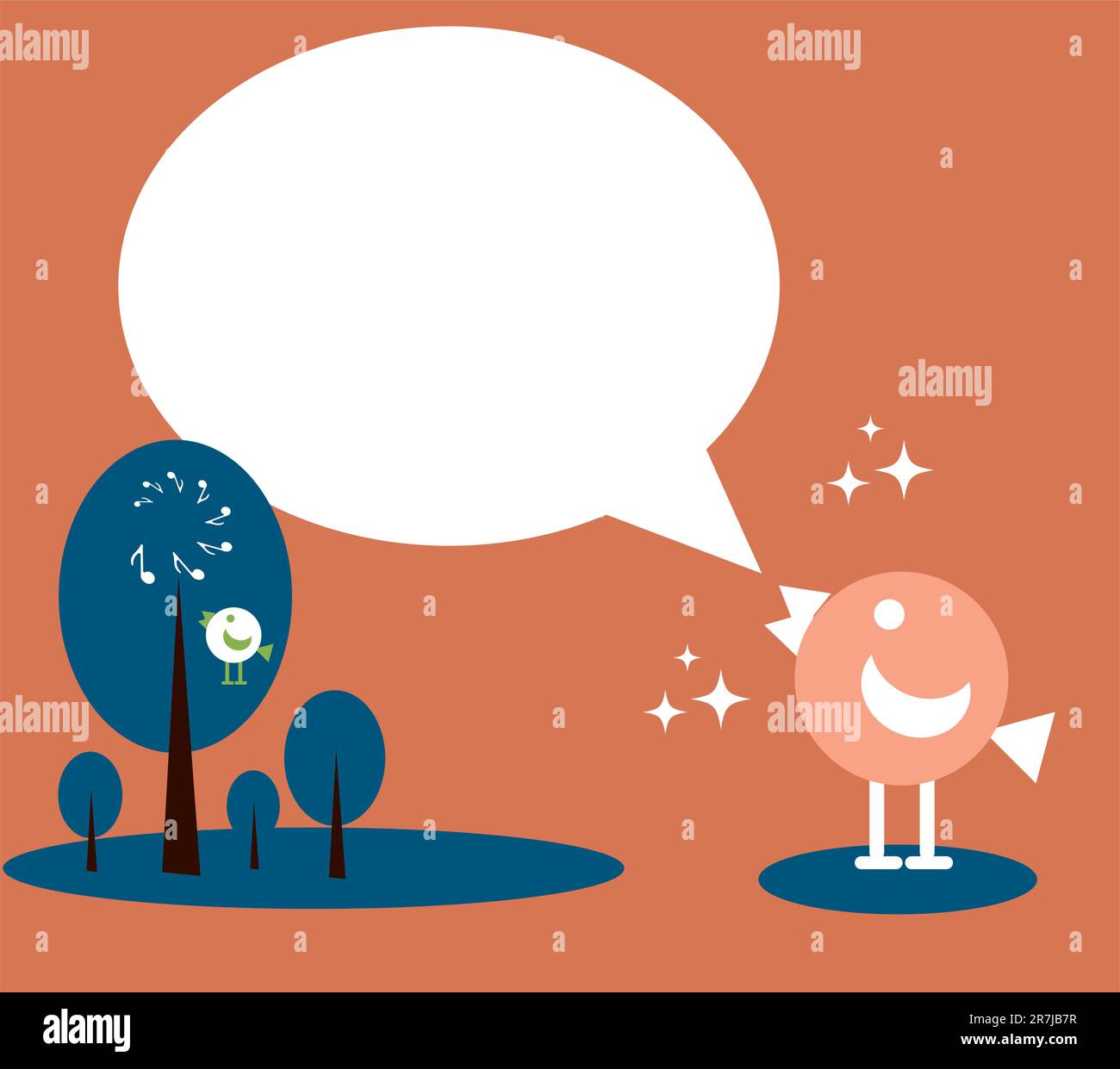 Bird note Stock Vector Images - Alamy