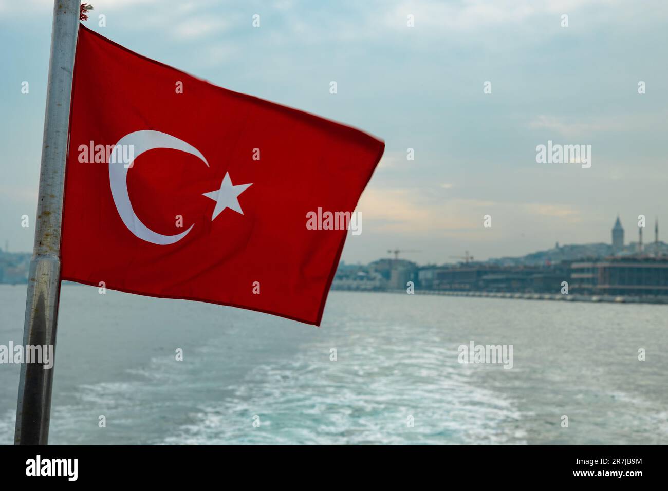 Flag of Turkiye and Istanbul. National holidays of Turkiye background ...