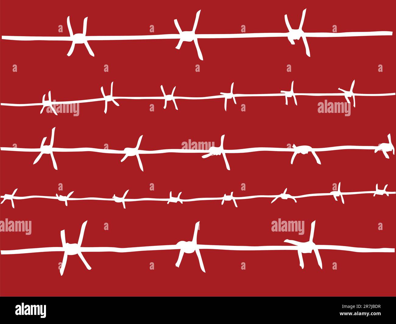 vector drawing of the barbed wire Stock Vector Image & Art - Alamy