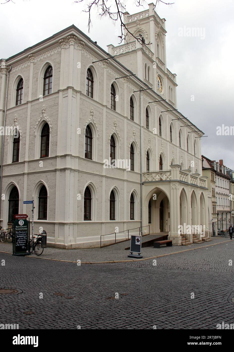 Weimar Rathaus, historic neo-Gothic style City Hall building on the ...