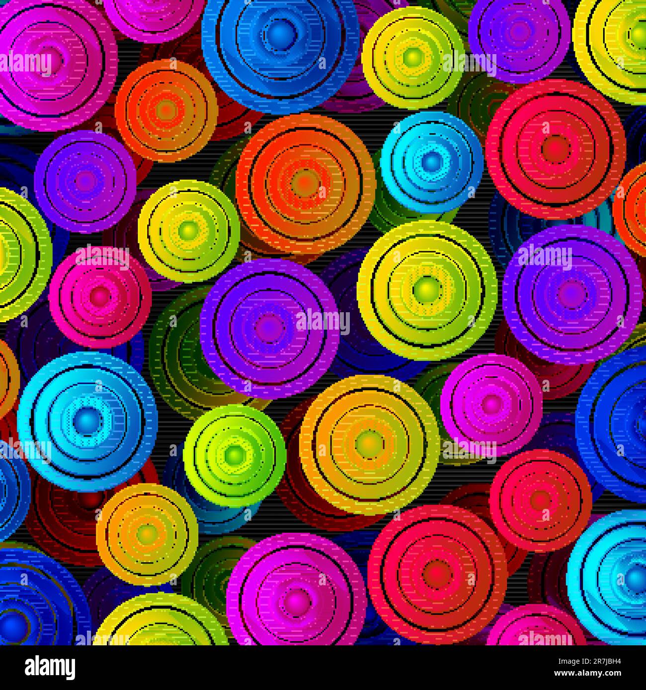 Colourful rings Stock Vector Images - Alamy