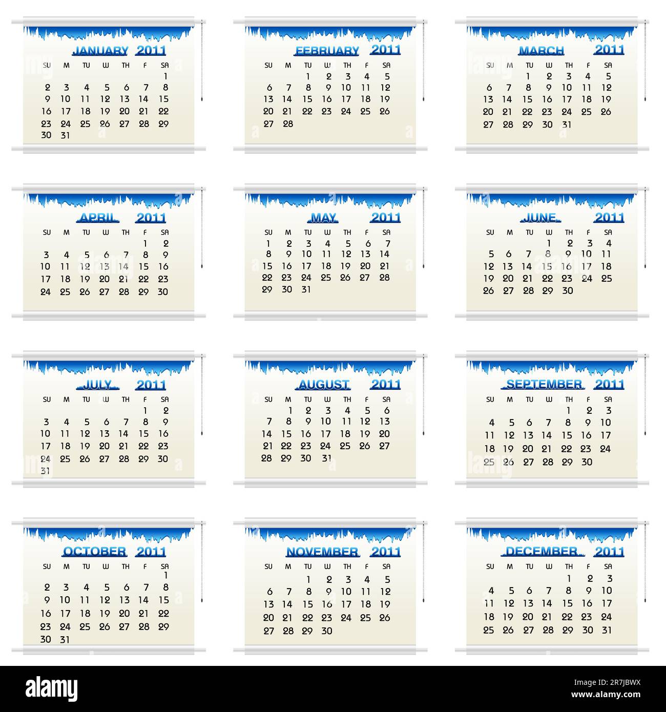 illustration of calender on white background Stock Vector Image & Art ...