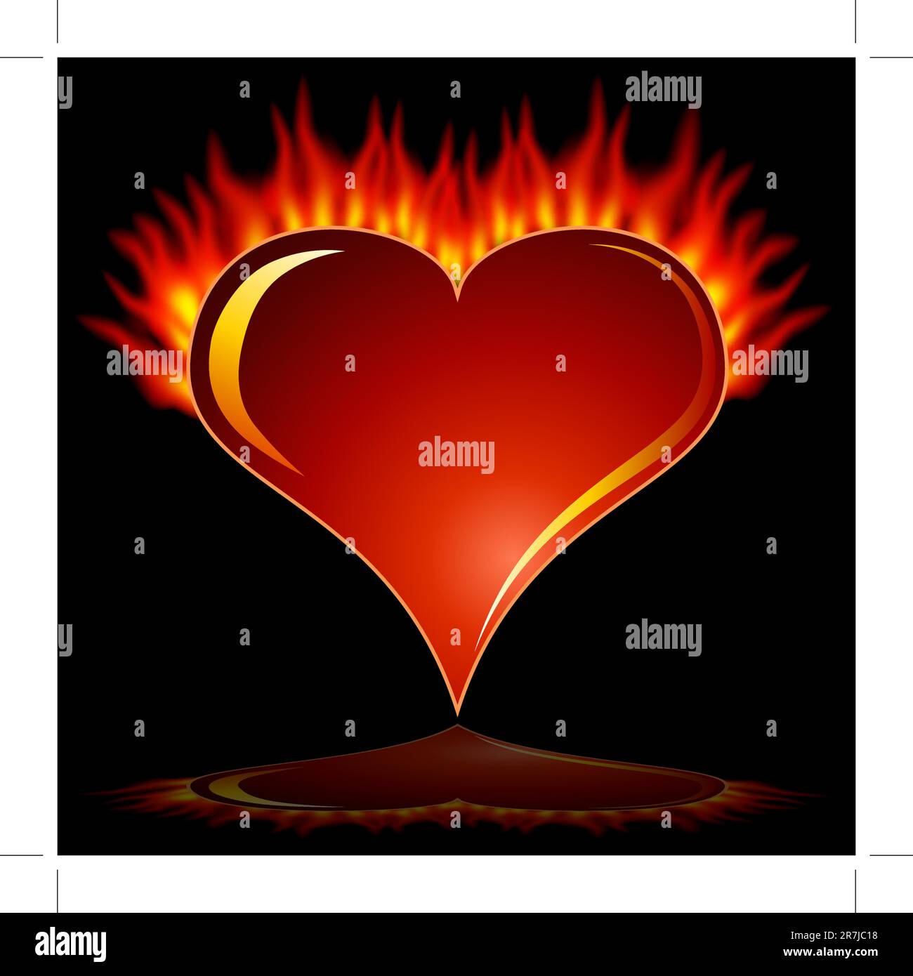 Realistic heart clipart Stock Vector Images - Alamy