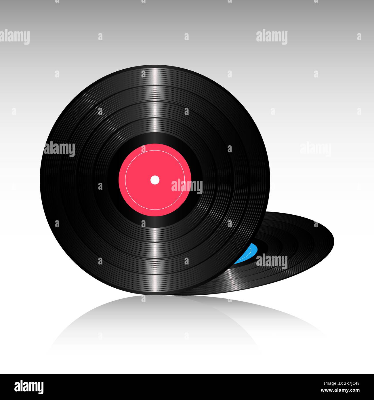 illustration of compact discs on white background Stock Vector Image ...
