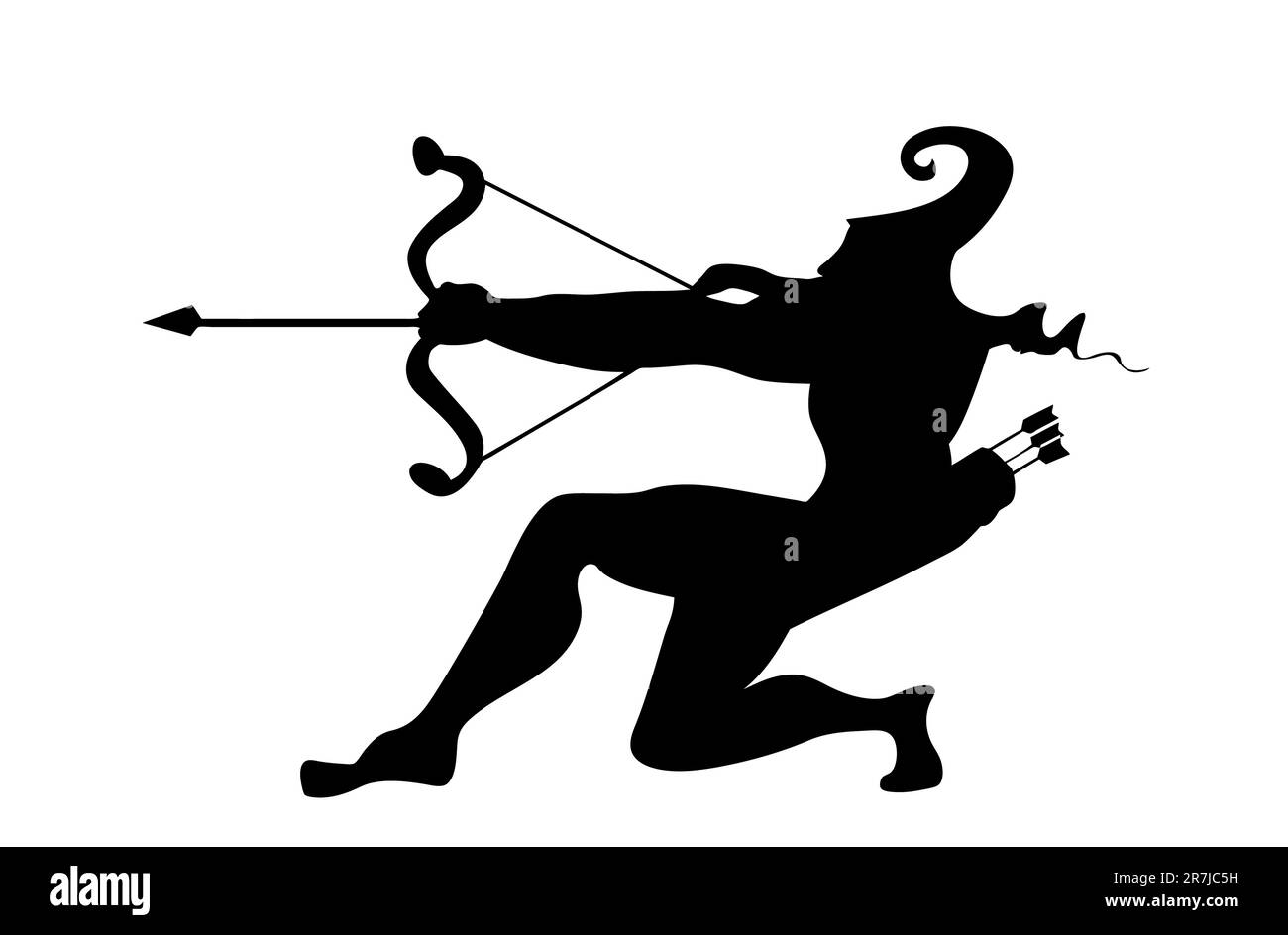 Vector silhouette arrows on Stock Vector Images - Alamy