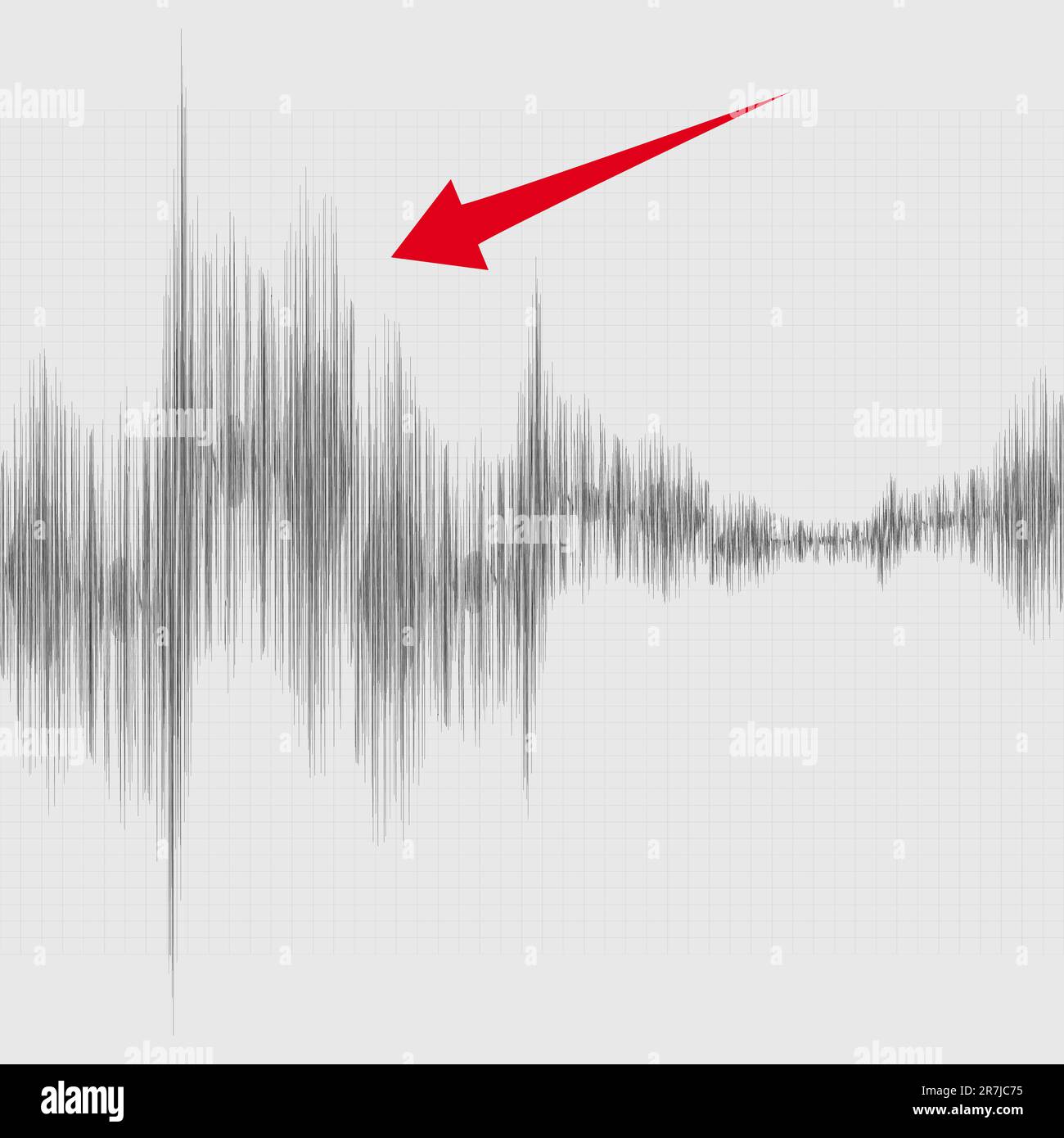 An earthquake on the graph of seismic activity Stock Vector Image & Art ...