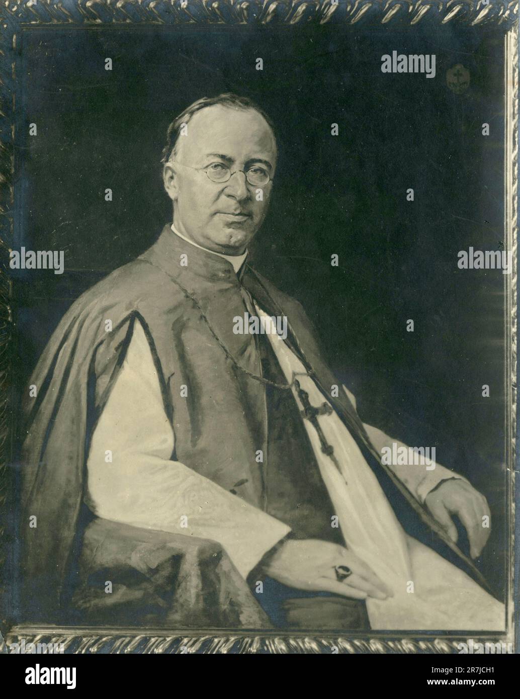 Portrait of an high catholic priest, painting by unidentified artist ...