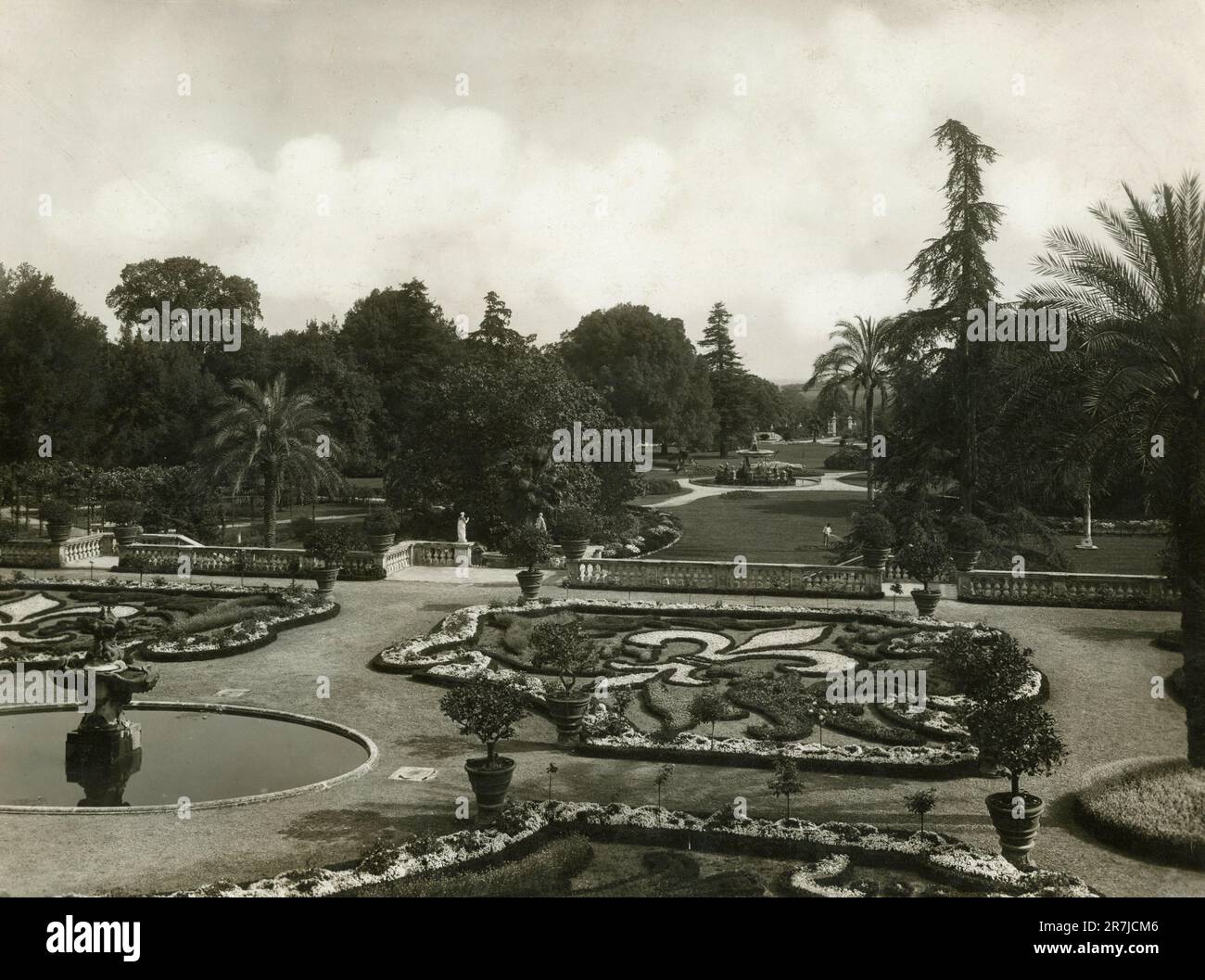 The garden of Villa Pamphilj-Doria, Rome, Italy 1900s Stock Photo - Alamy