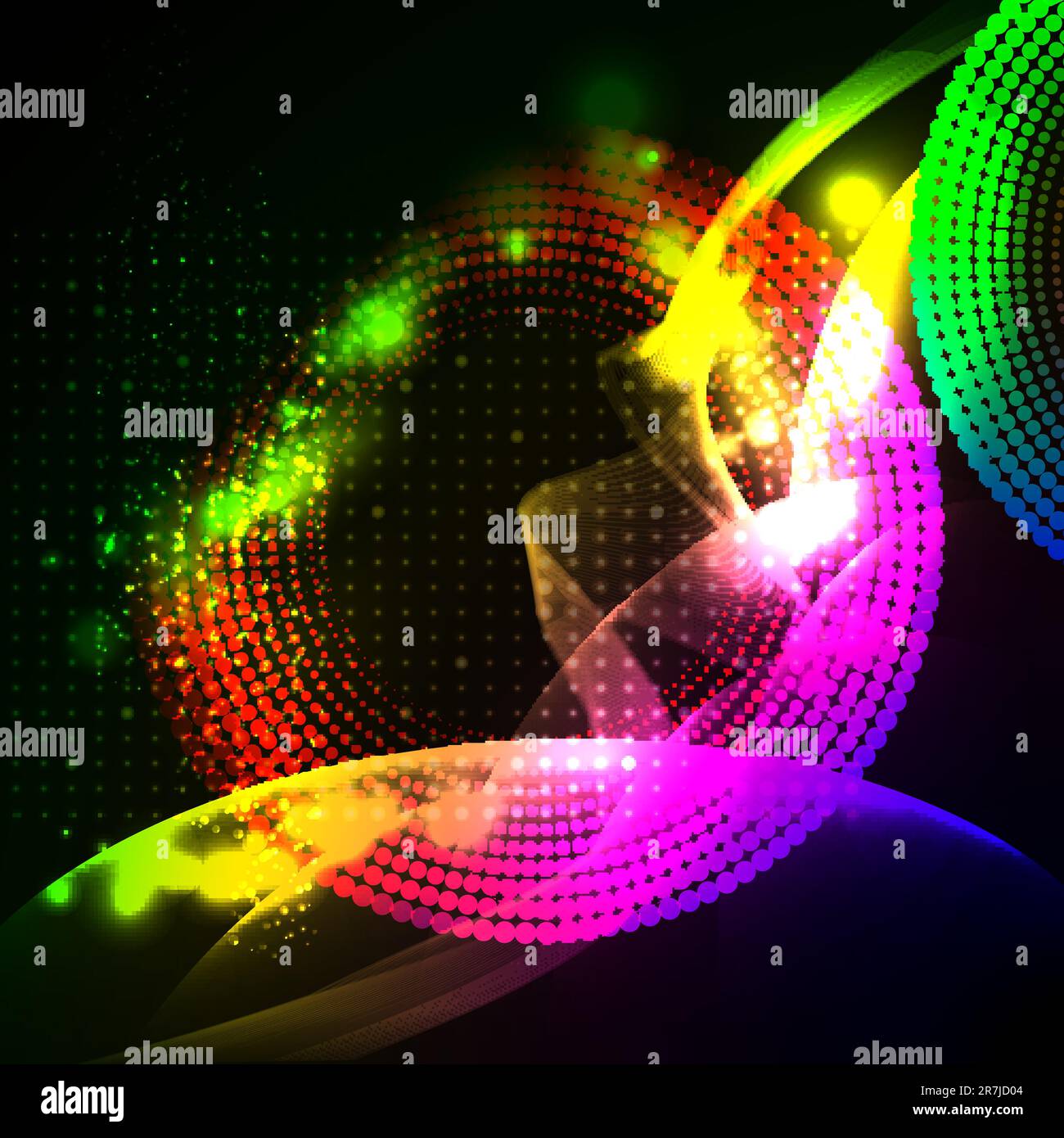 Dynamic abstract visual bright light Stock Vector Images - Alamy
