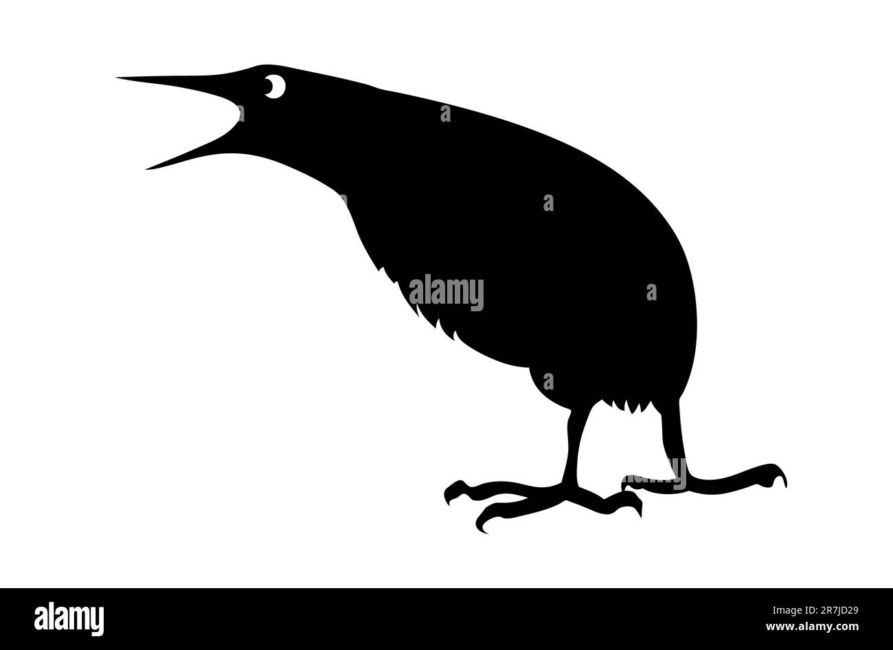 vector silhouette bittern on white background Stock Vector Image & Art ...