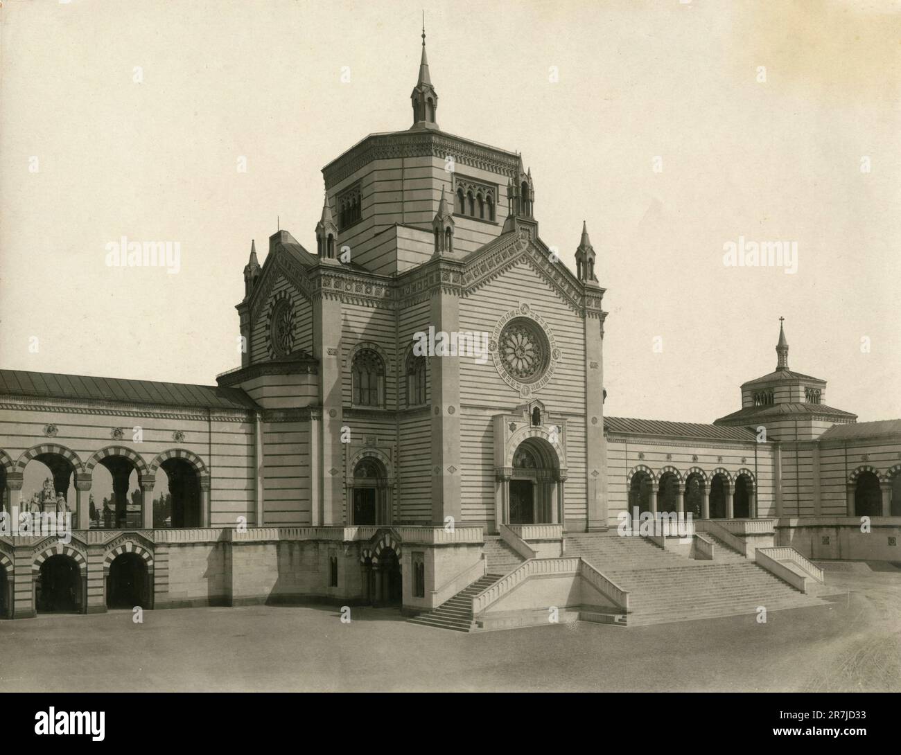 View of the Monumental Cemetery in Milan, Italy 1900s Stock Photo - Alamy
