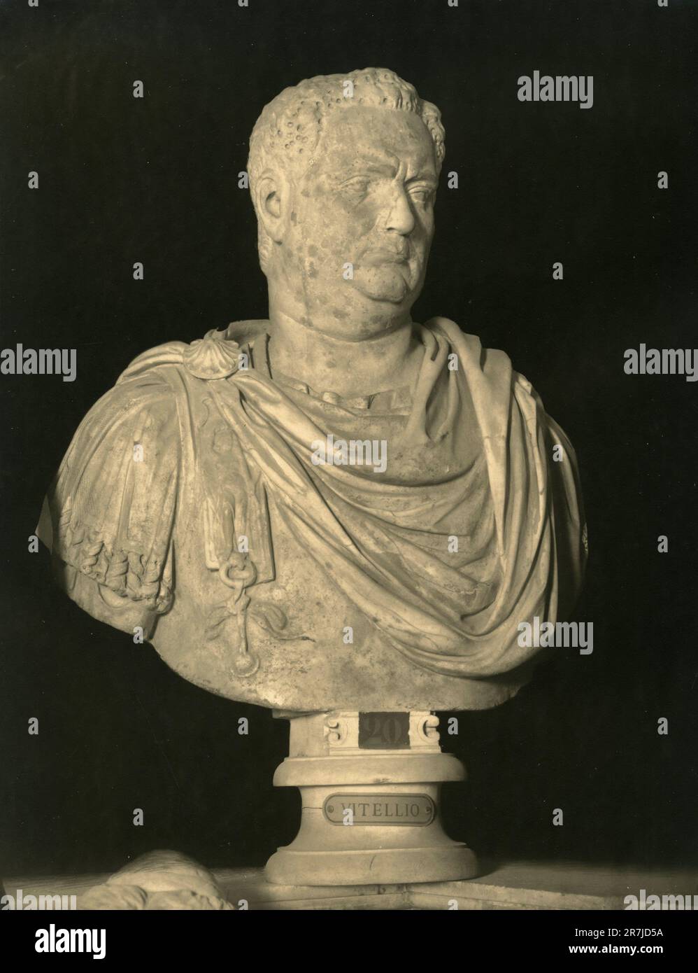 Ancient marble bust statue of Roman Emperor Vitellius, Capitoline ...