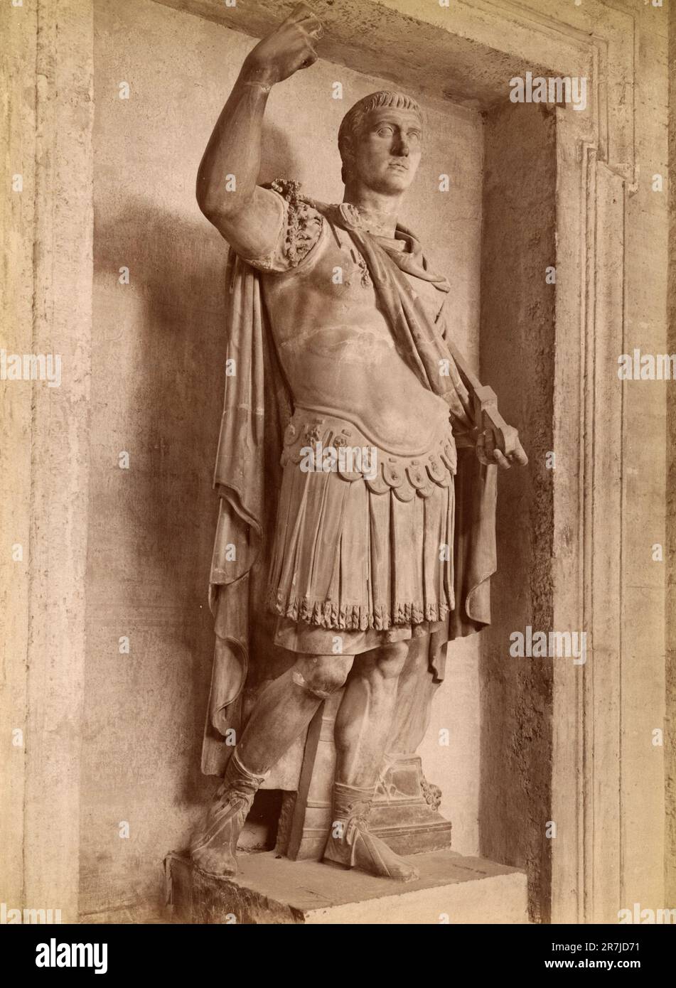 Ancient Roman marble sculpture of politician and general Julius Caesar ...