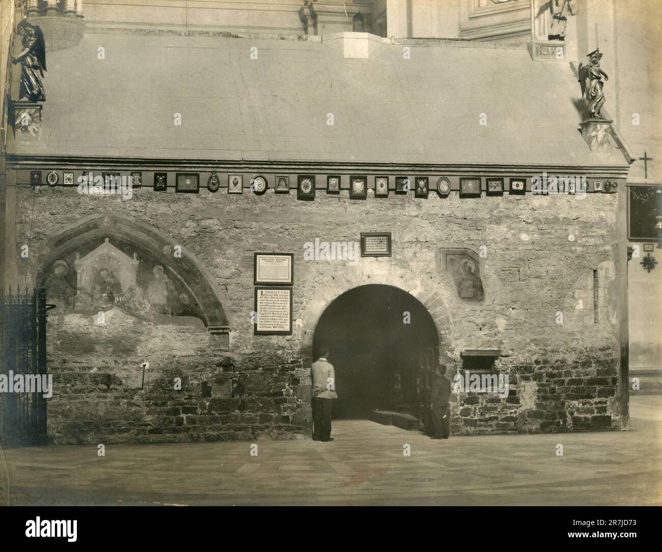 View of the Porziuncola Chapel in the Santa Maria degli Angeli church ...