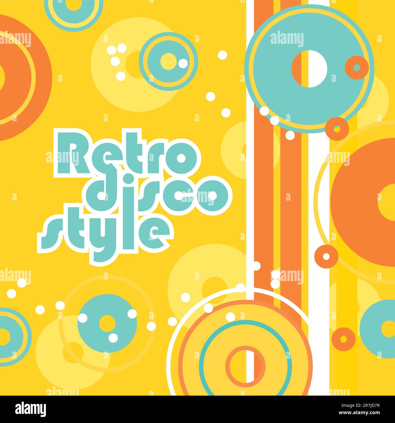 Retro background - a style of disco. Vector illustration for your ...