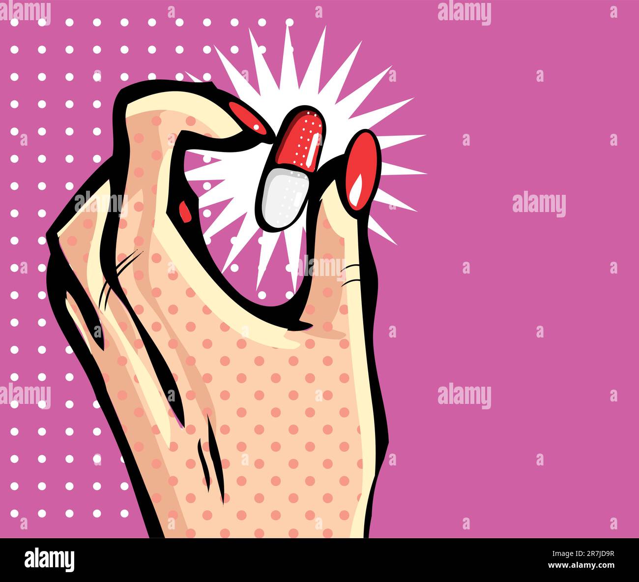 Drug in transparent capsule Stock Vector Images - Alamy