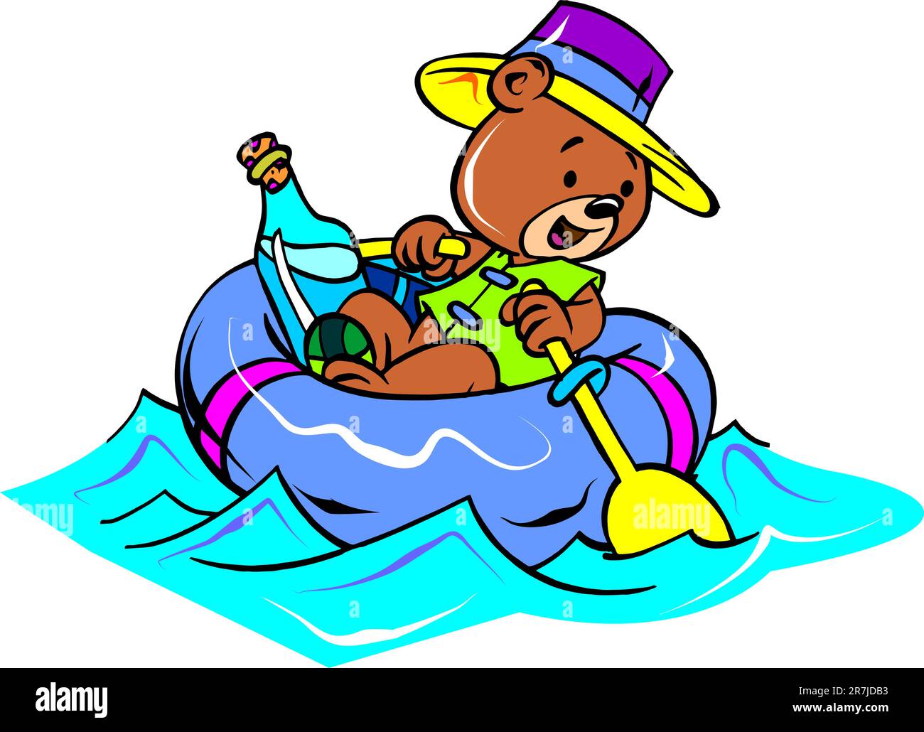 a digitally illustrated cute and colorful cartoons Stock Vector Image ...